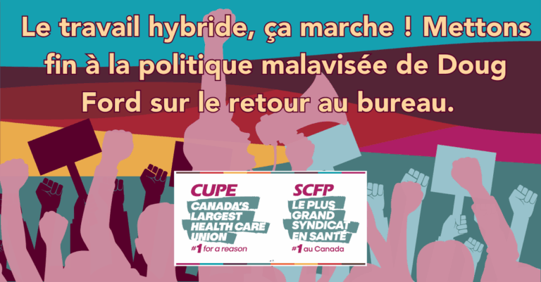 Le SCFP s'oppose à l'ordre de retour au bureau imposé aux travailleuses ...
